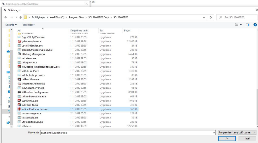 SOLIDWORKS Launcher hataları ( Önizleme Gelmemesi, Parçaya ...